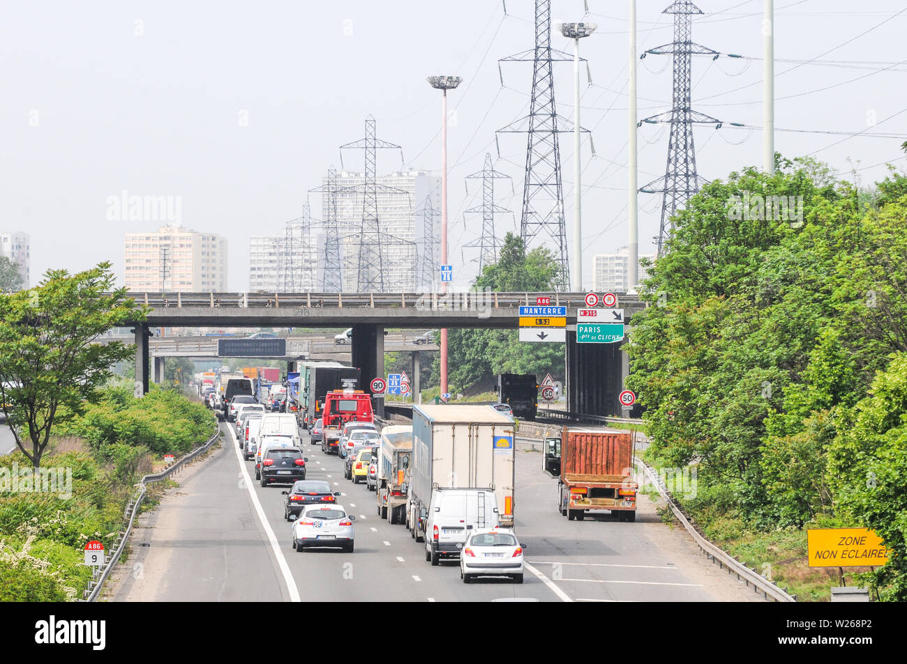 Paris france ring road highway hi-res stock photography and images - Alamy