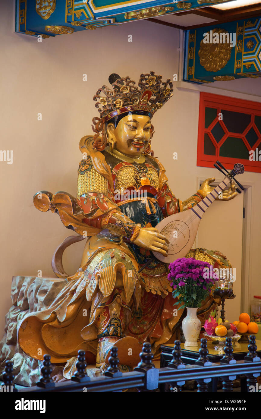 Interior of the Po Lin monastery on Lantau Island (Hong Kong Stock ...