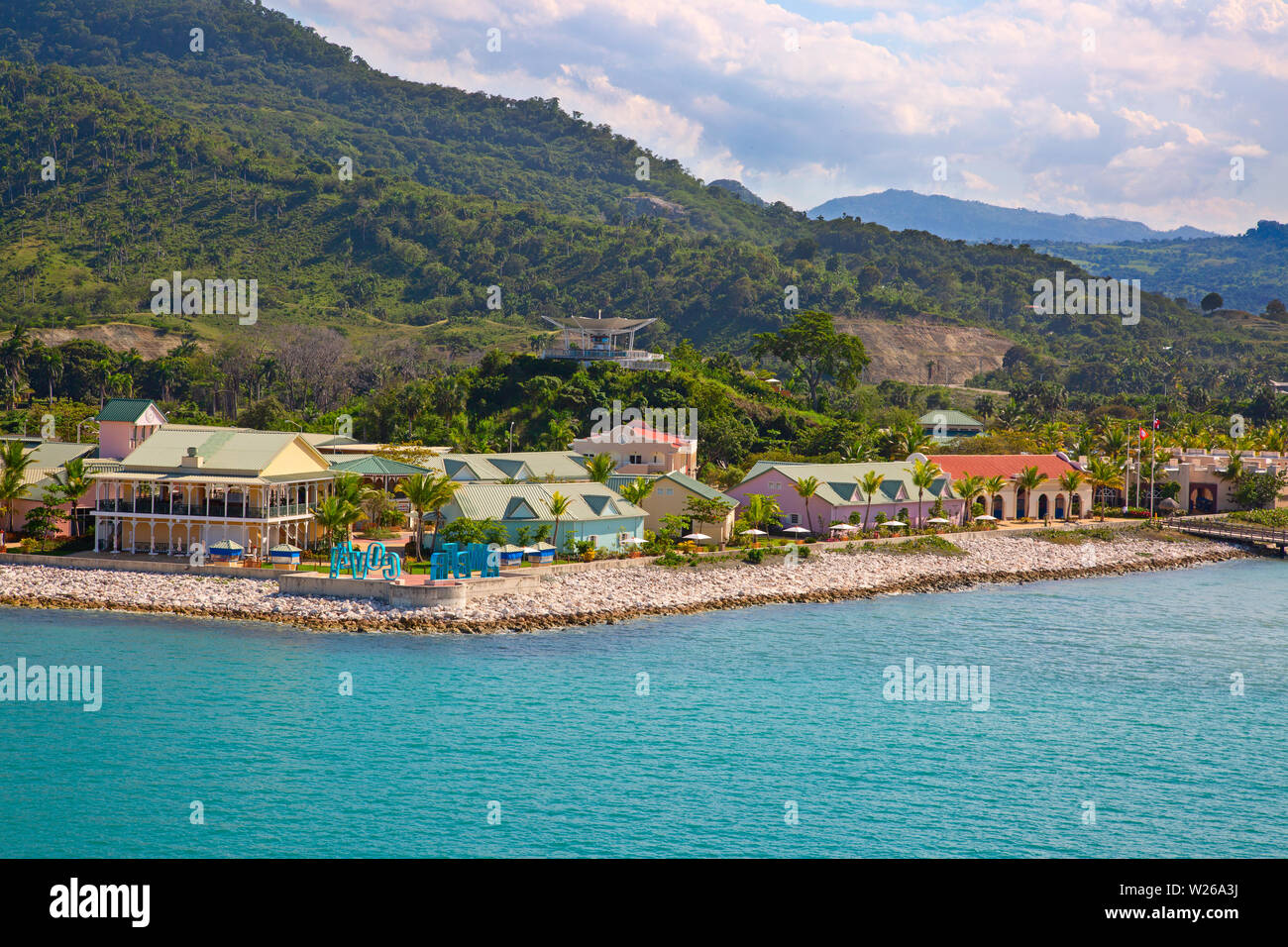Amber Cove cruise terminal on Dominican Republic Stock Photo - Alamy