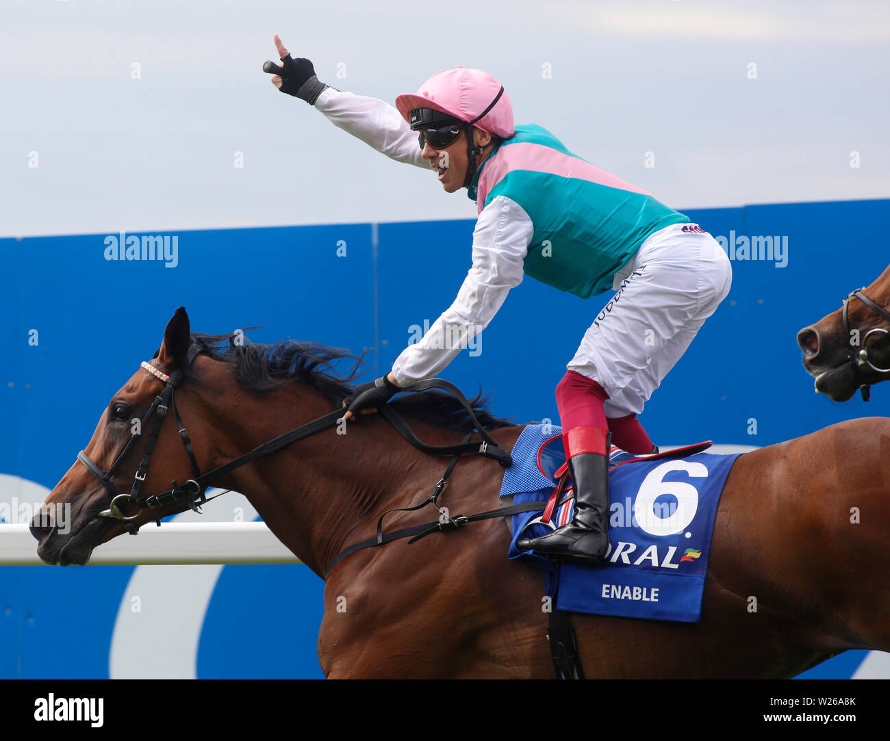 Frankie Dettori and Enable win The Coral-Eclipse Race run during Coral ...