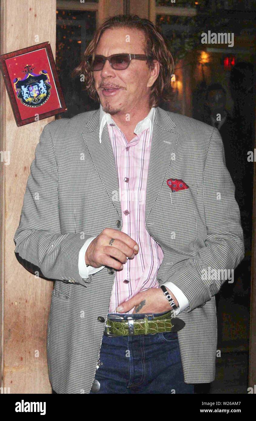 Mickey Rourke 2009 Photo By John Barrett/PHOTOlink.net Stock Photo - Alamy