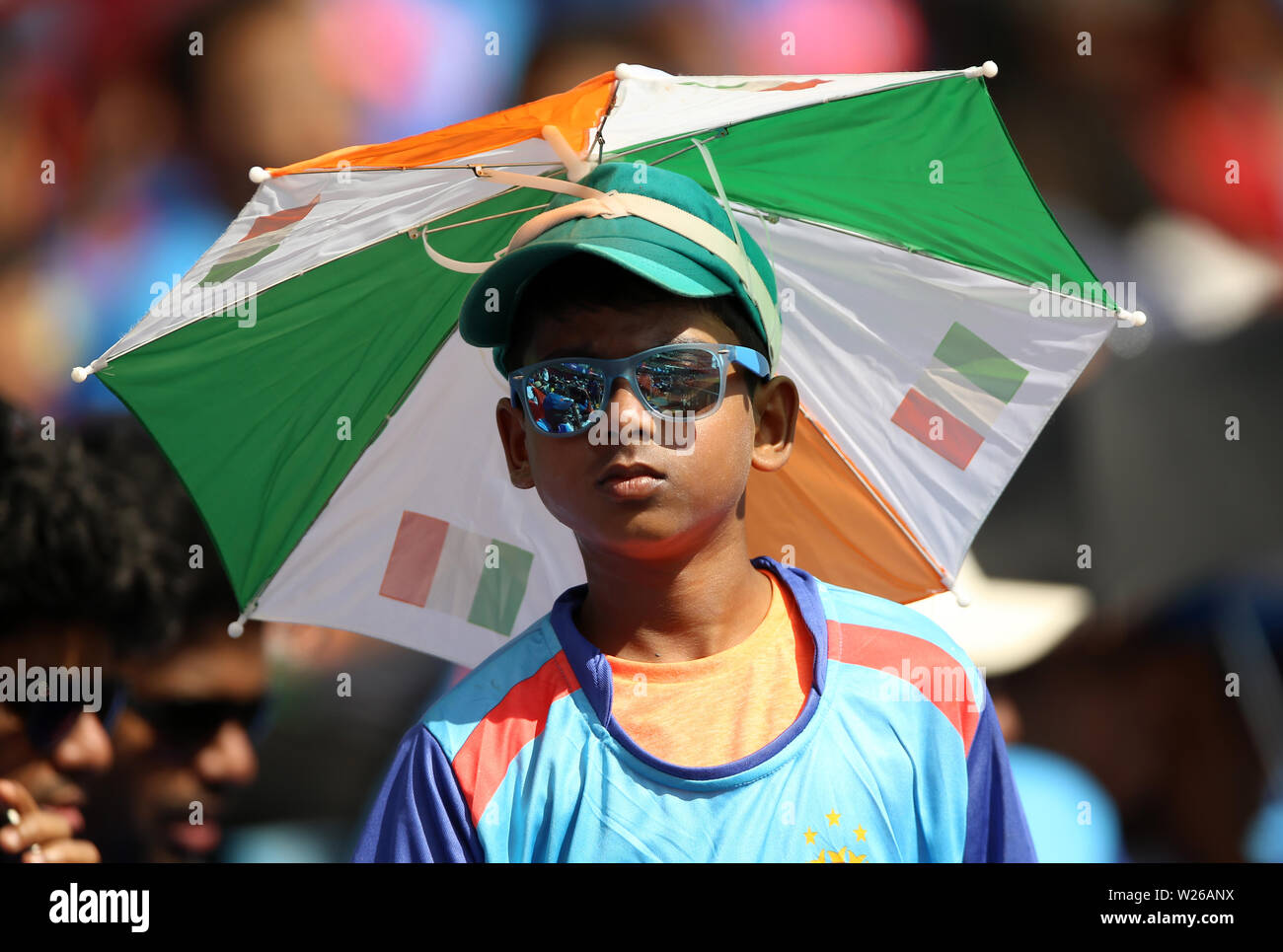 A young India fan during the ICC cricket World Cup group stage match at ...