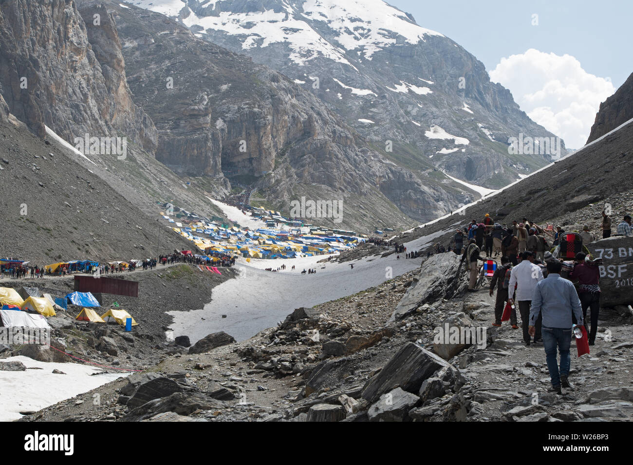 Amarnath Yatra, 2019, Kashmir, India, Asia, Hindu Pilgrimage Stock ...