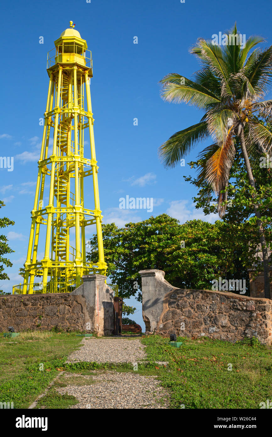 Old spanish fort on the seashore in Puerto Plata, Dominican Republic ...