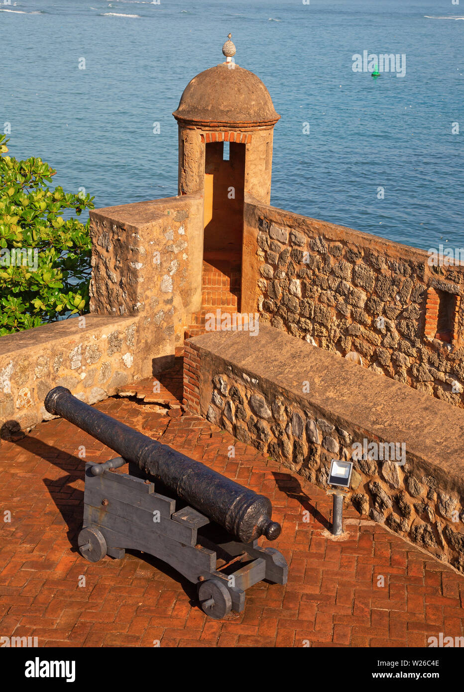 Old spanish fort on the seashore in Puerto Plata, Dominican Republic ...
