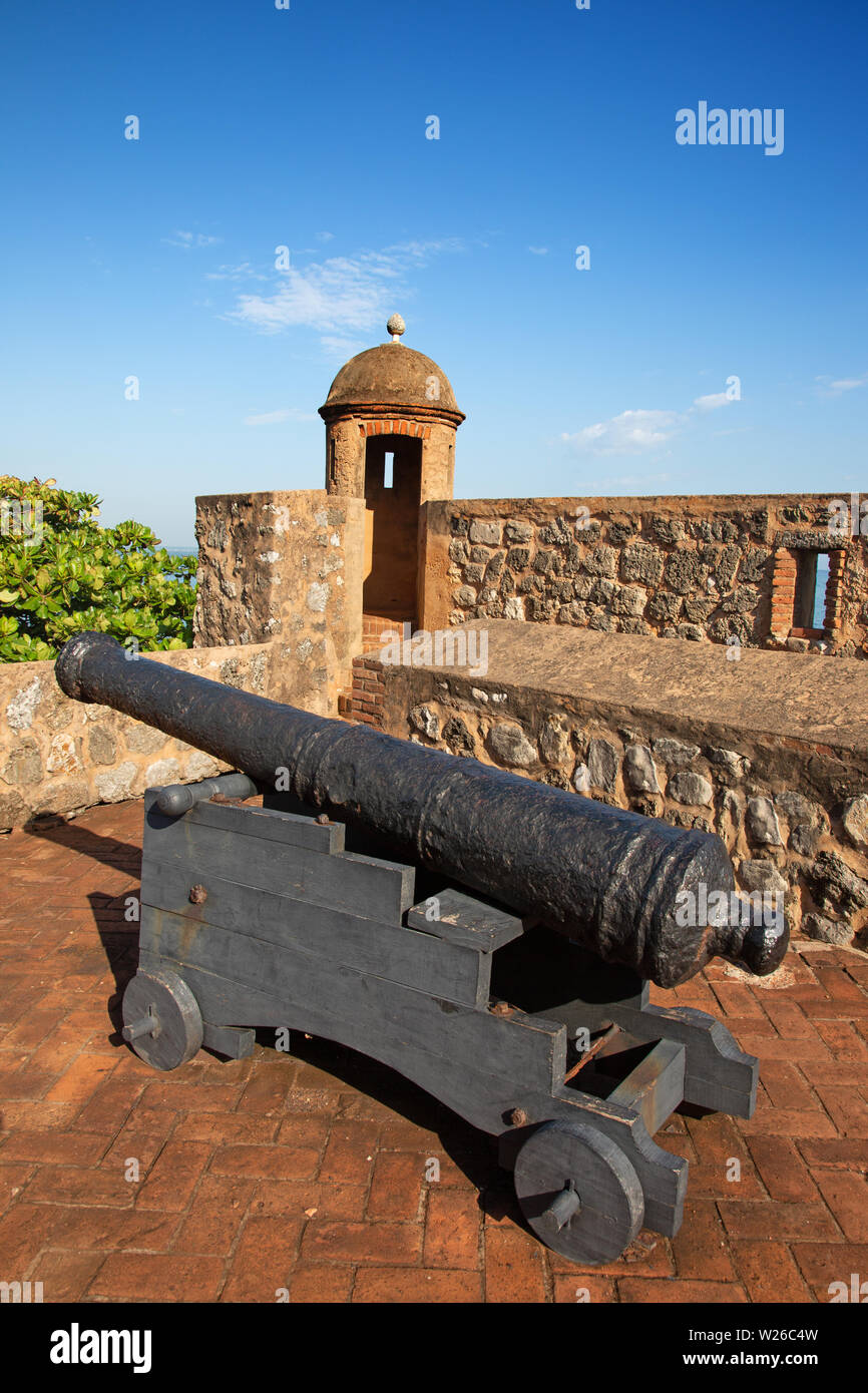 Old spanish fort on the seashore in Puerto Plata, Dominican Republic ...