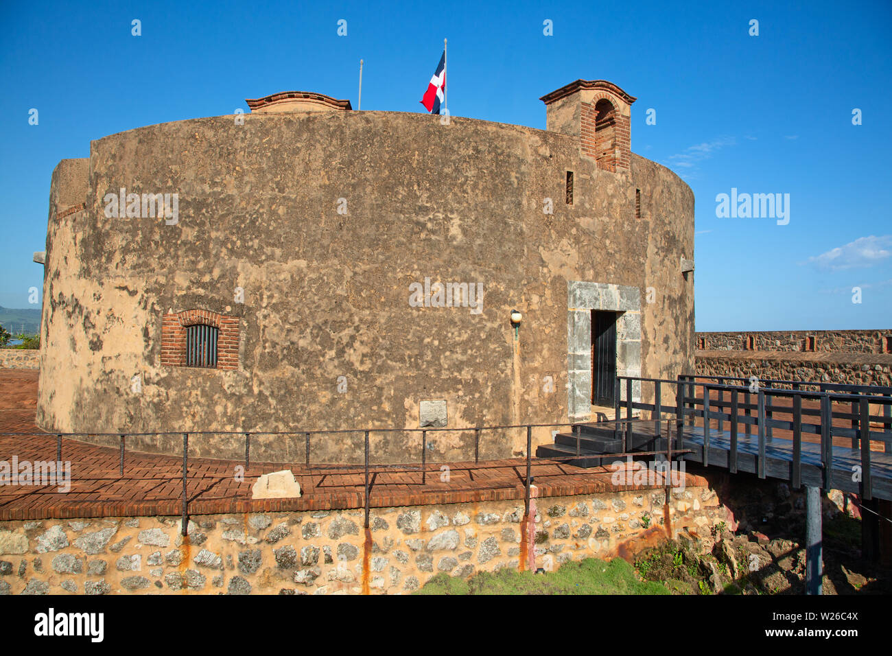 Old spanish fort on the seashore in Puerto Plata, Dominican Republic ...