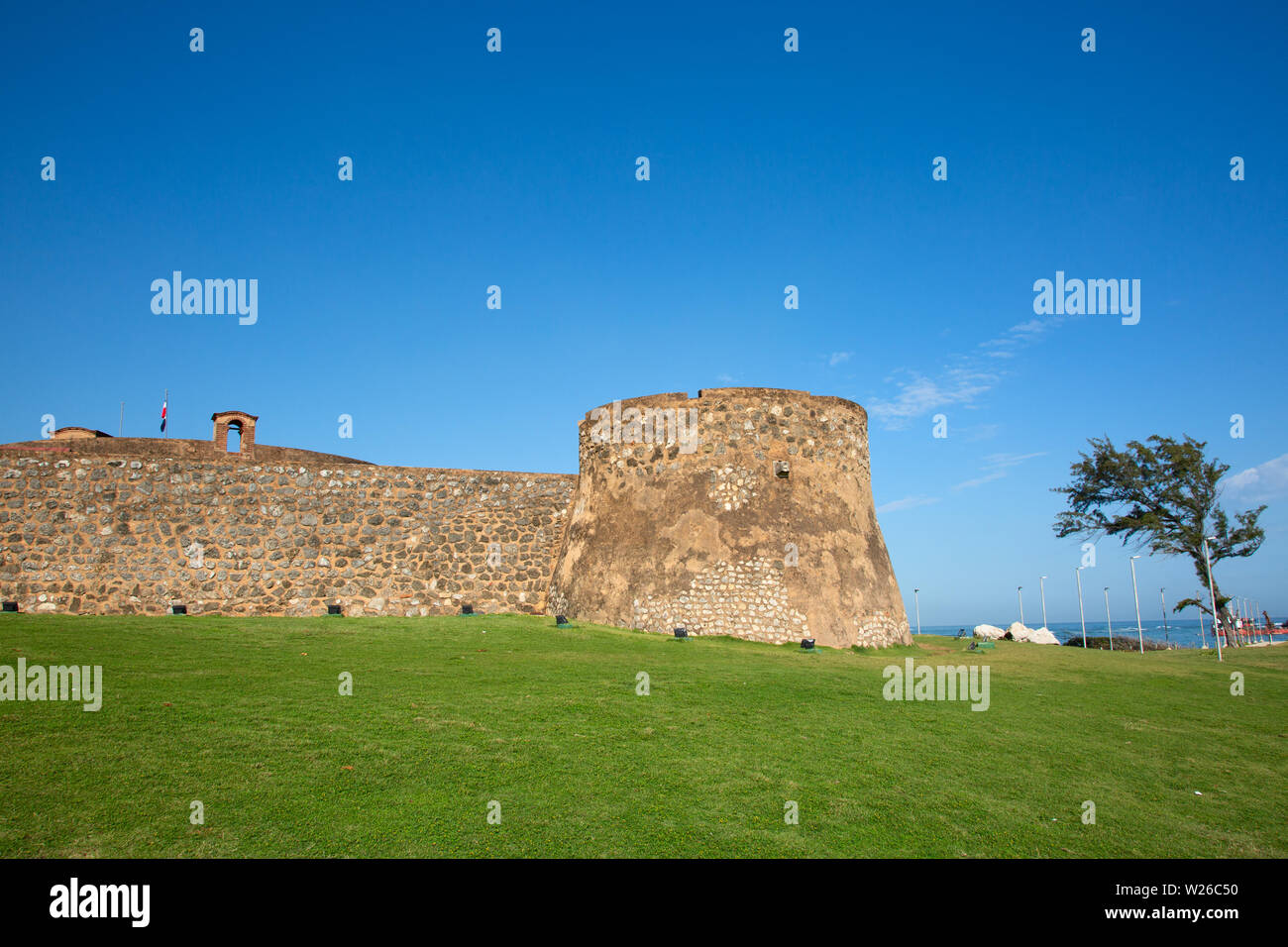Old spanish fort on the seashore in Puerto Plata, Dominican Republic ...