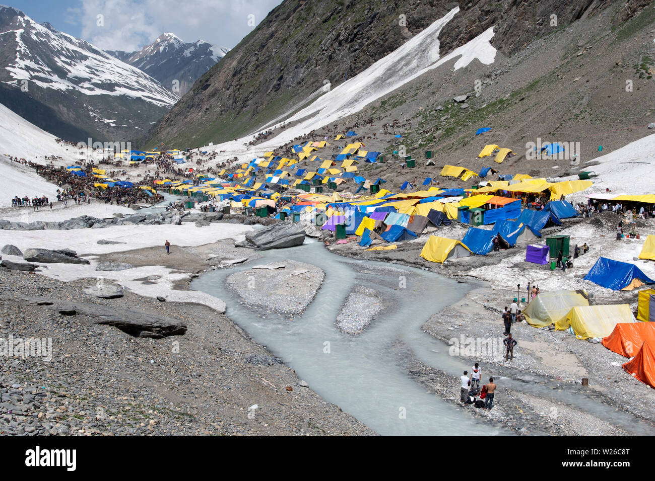 Amarnath Yatra, 2019, Kashmir, India, Asia, Hindu Pilgrimage Stock ...