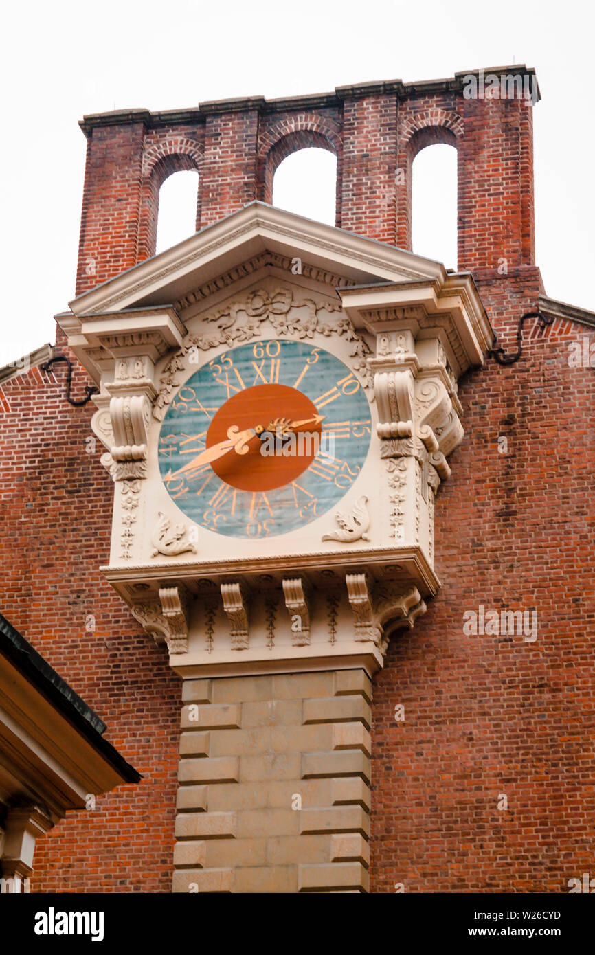 Clocktower on the back of Independence Hall in Philadelphia ...