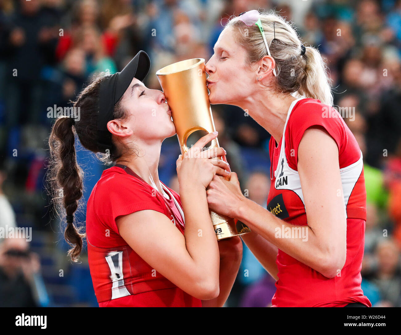 Hamburg, Germany. 06th July, 2019. Beach Volleyball, World Championship ...