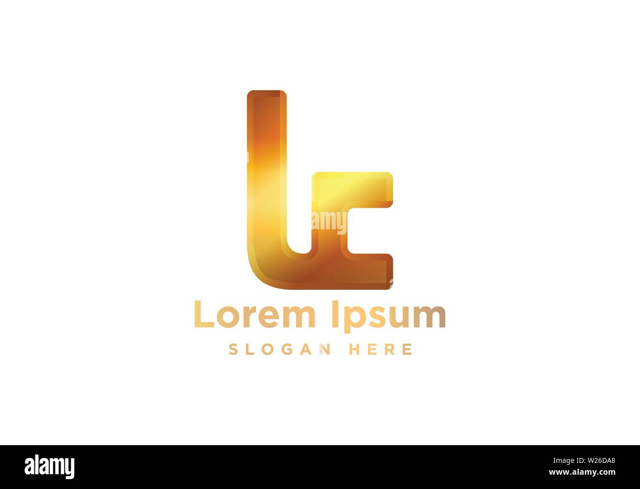 letter L C Logo Inspiration isolated on white background Stock Vector ...