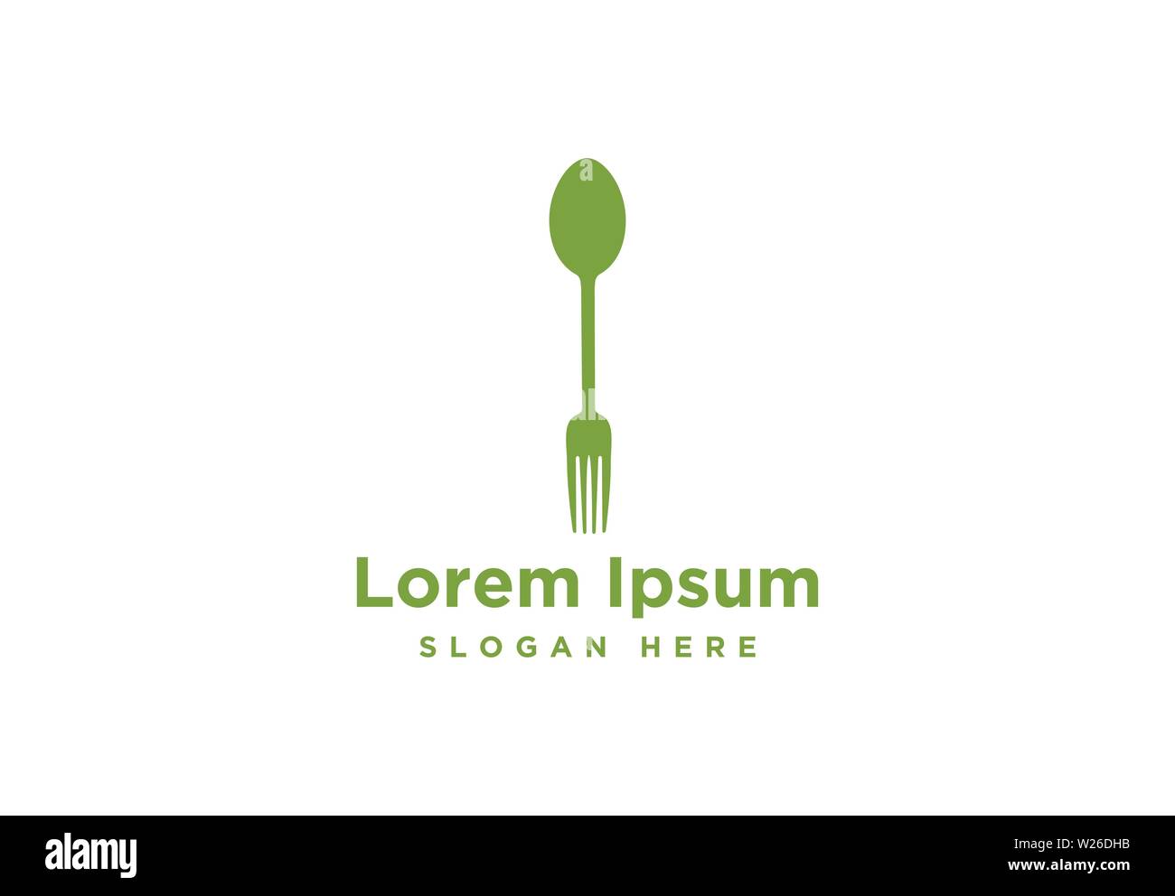 fork and spoon, food Logo Inspiration isolated on white background ...