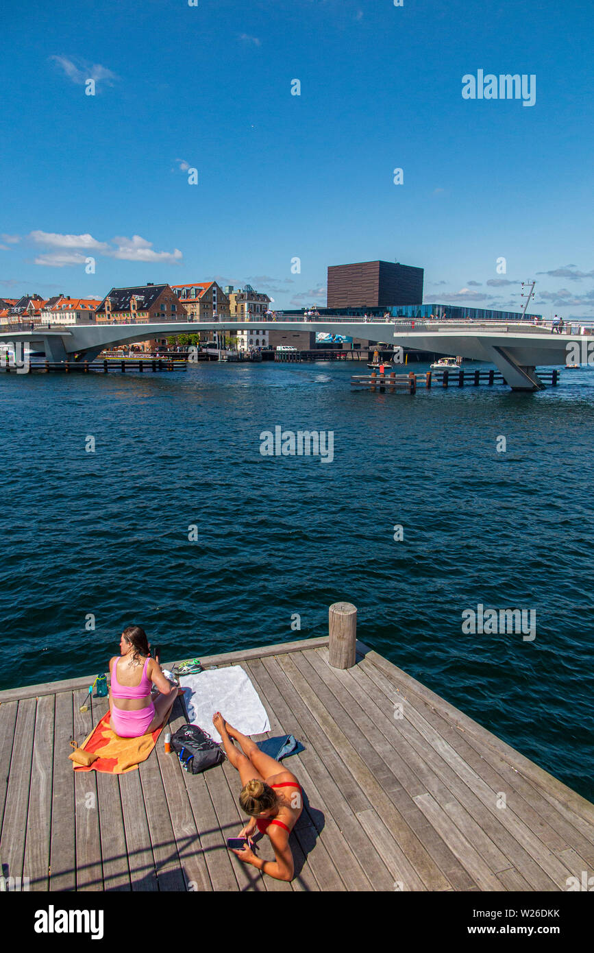 Urban sunbathing in Copenhagen, Denmark Stock Photo - Alamy