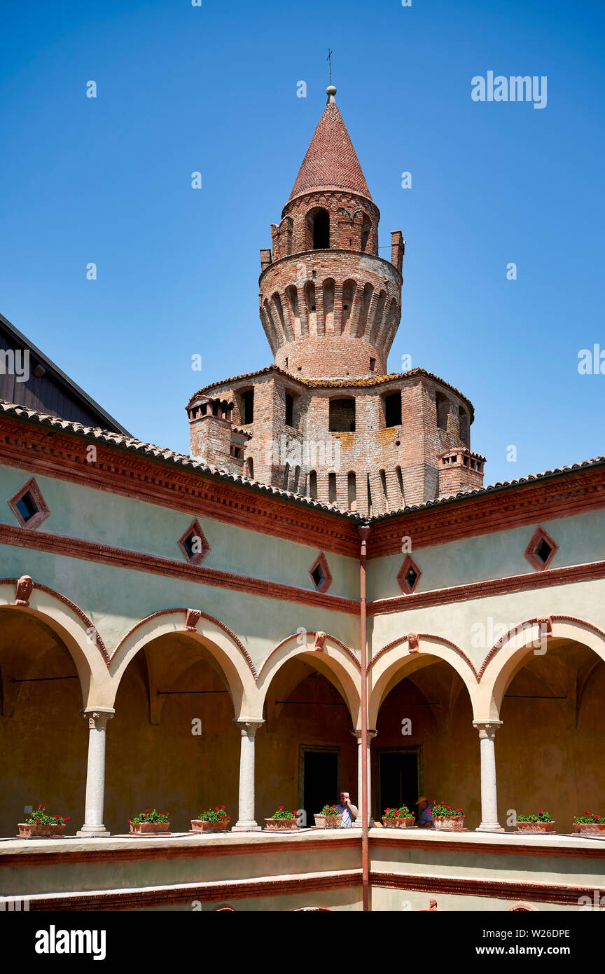 Rivalta Castle. Gazzola, Piacenza, Emilia Romagna, Italy. The castle ...