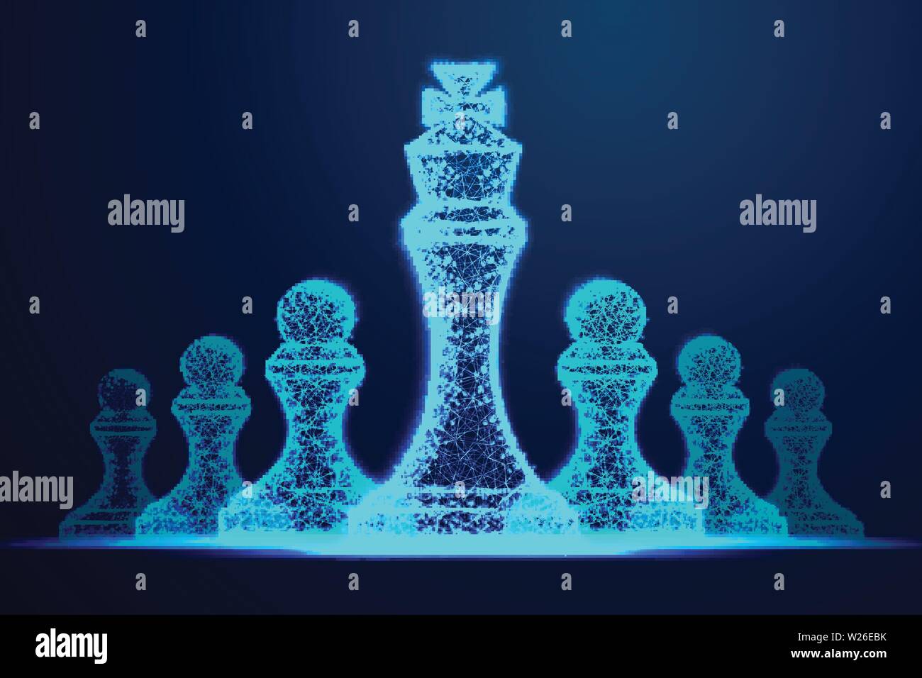 Leader success concept. queen chess figure as symbol of leadership ...