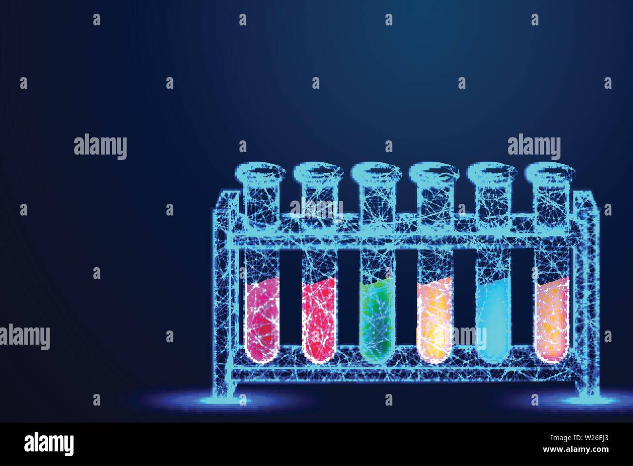 Modern laboratory concept, glassware or beaker. Abstract designs from ...
