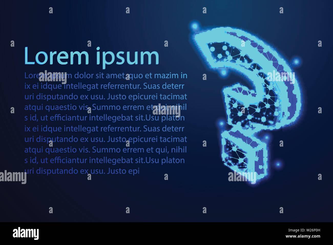 Question mark. 3d abstract vector. Abstract low poly, Triangle, dot ...