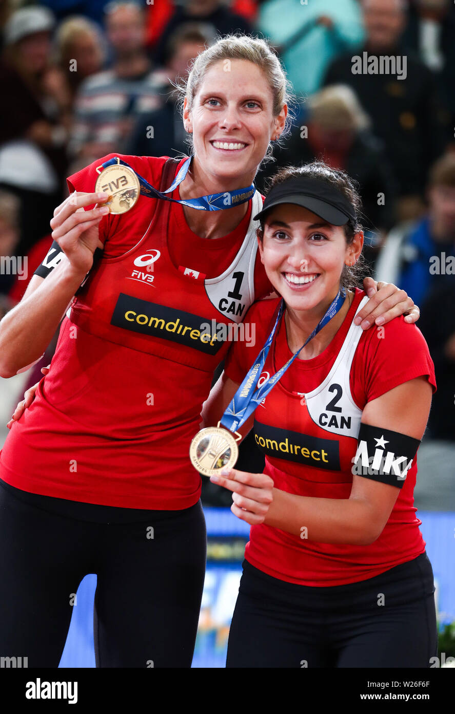 Hamburg, Germany. 06th July, 2019. Beach Volleyball, World Championship ...