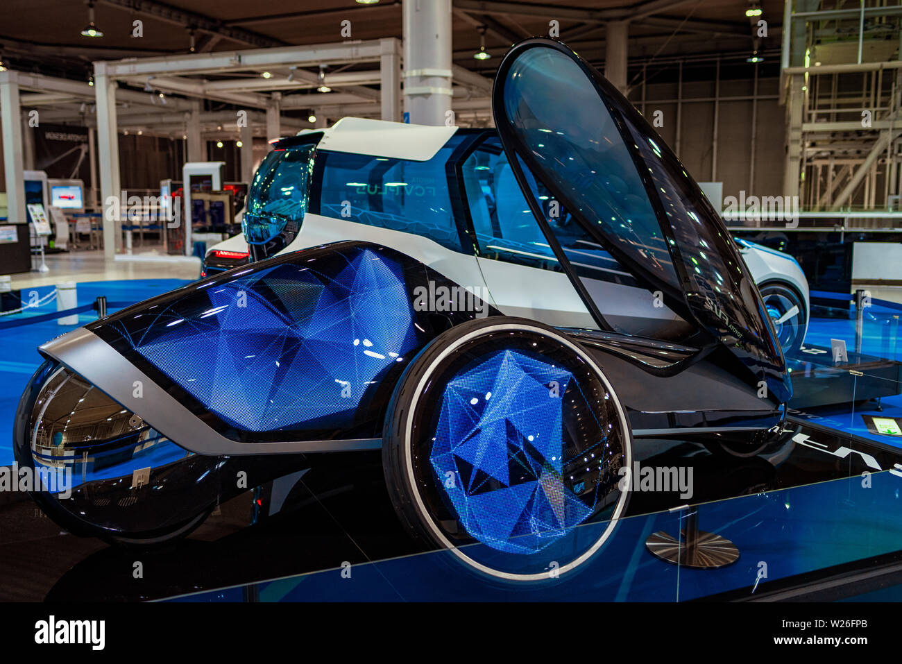 August, Japan, Tokyo.2018, Auto car exhibition. Auto of the future, the ...