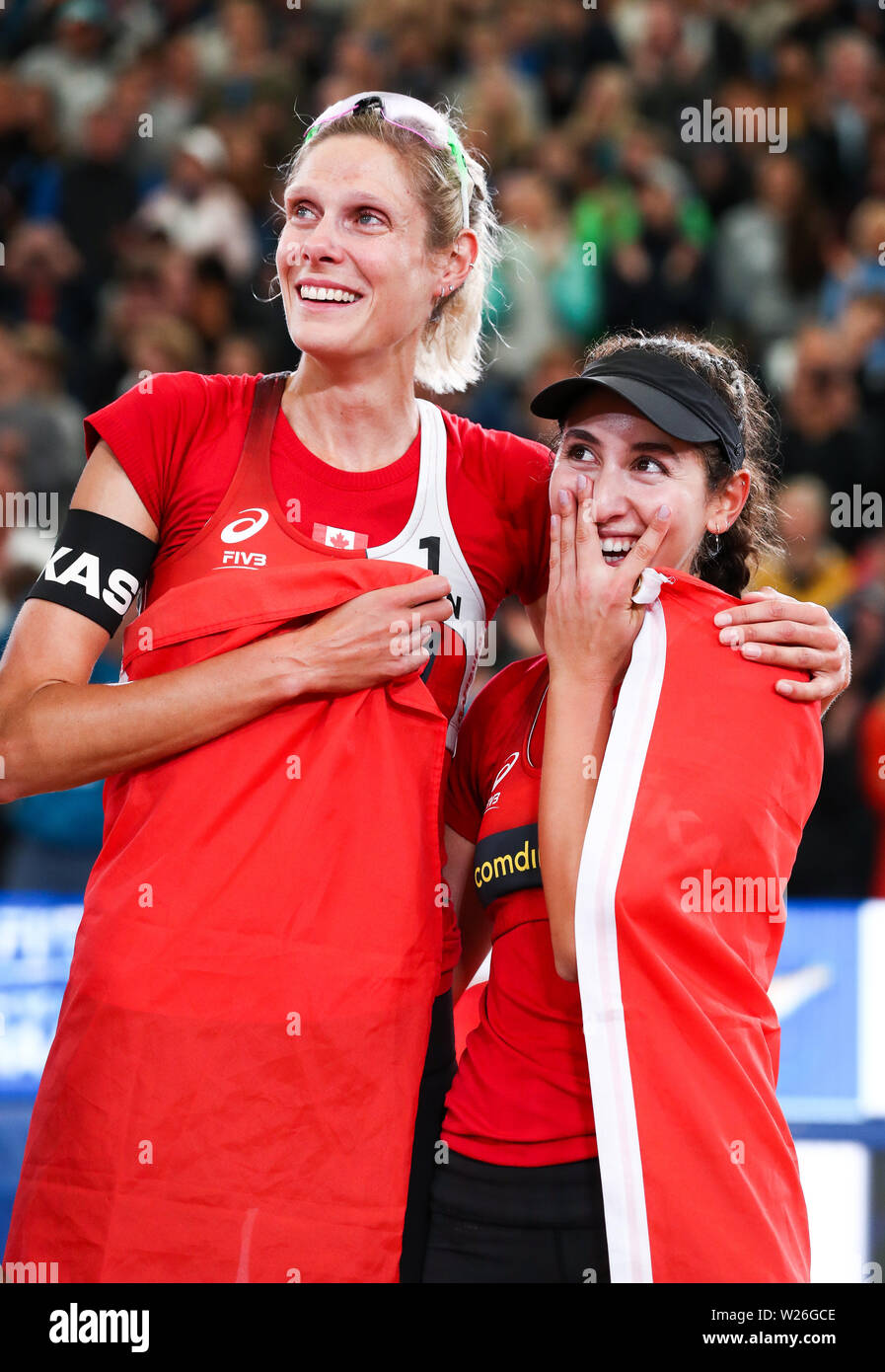 Hamburg, Germany. 06th July, 2019. Beach Volleyball, World Championship ...