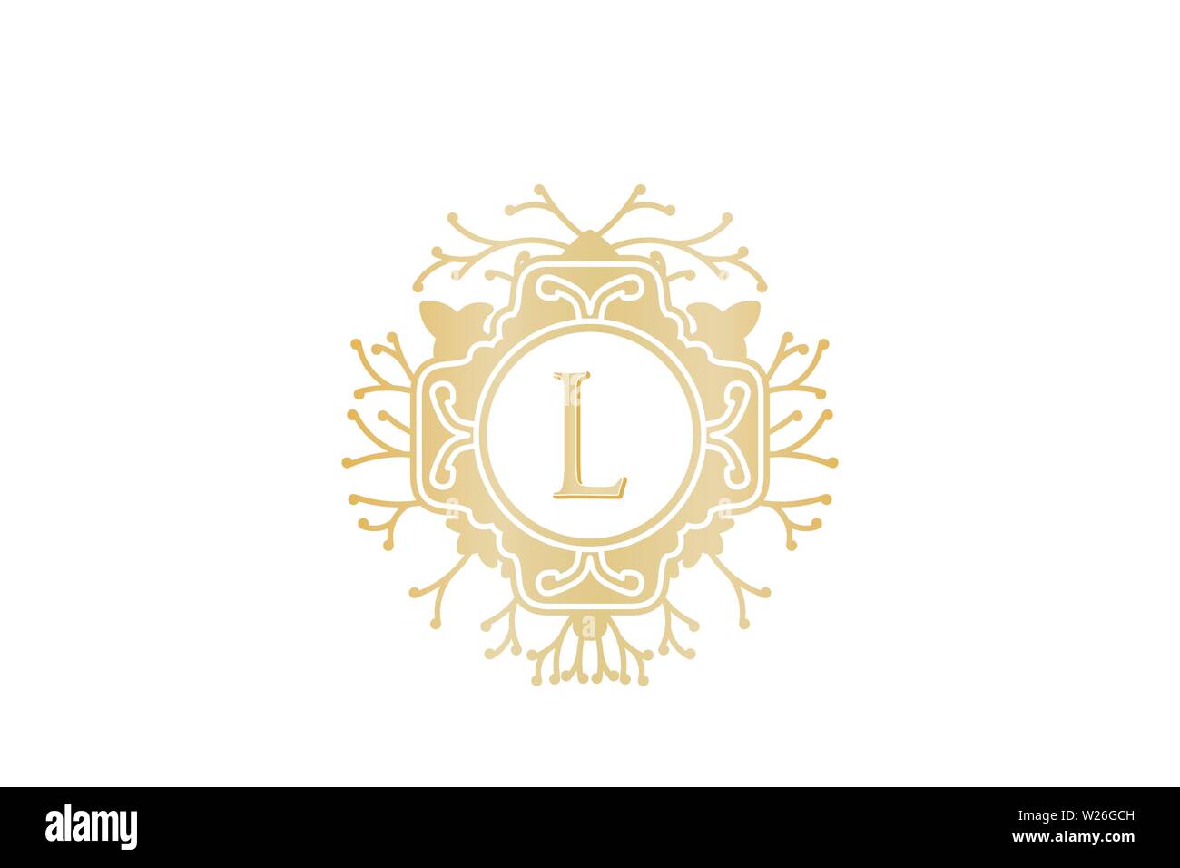 Initial L, Wedding boutique Logo Designs Inspiration Isolated on White ...
