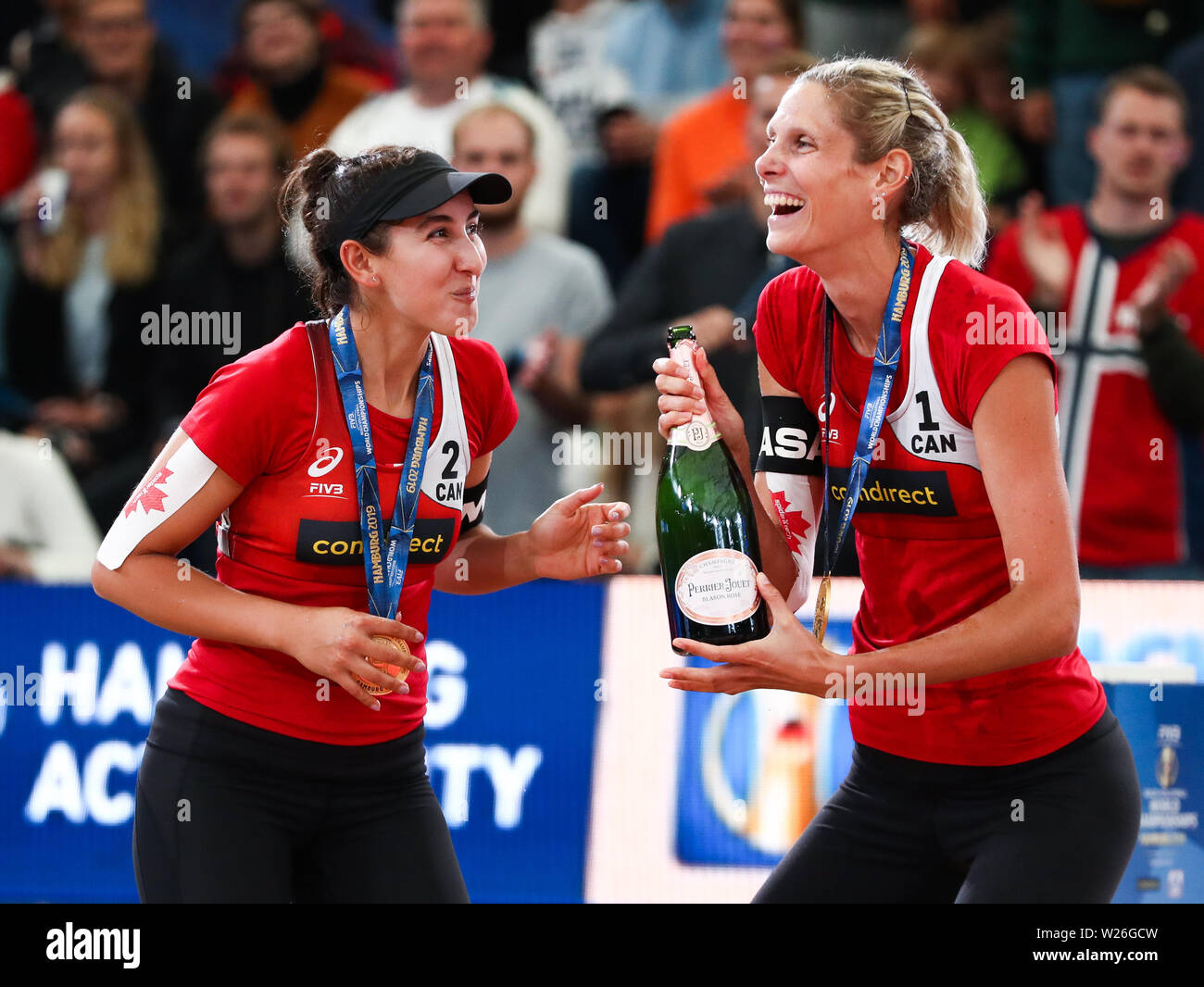 Hamburg, Germany. 06th July, 2019. Beach Volleyball, World Championship ...