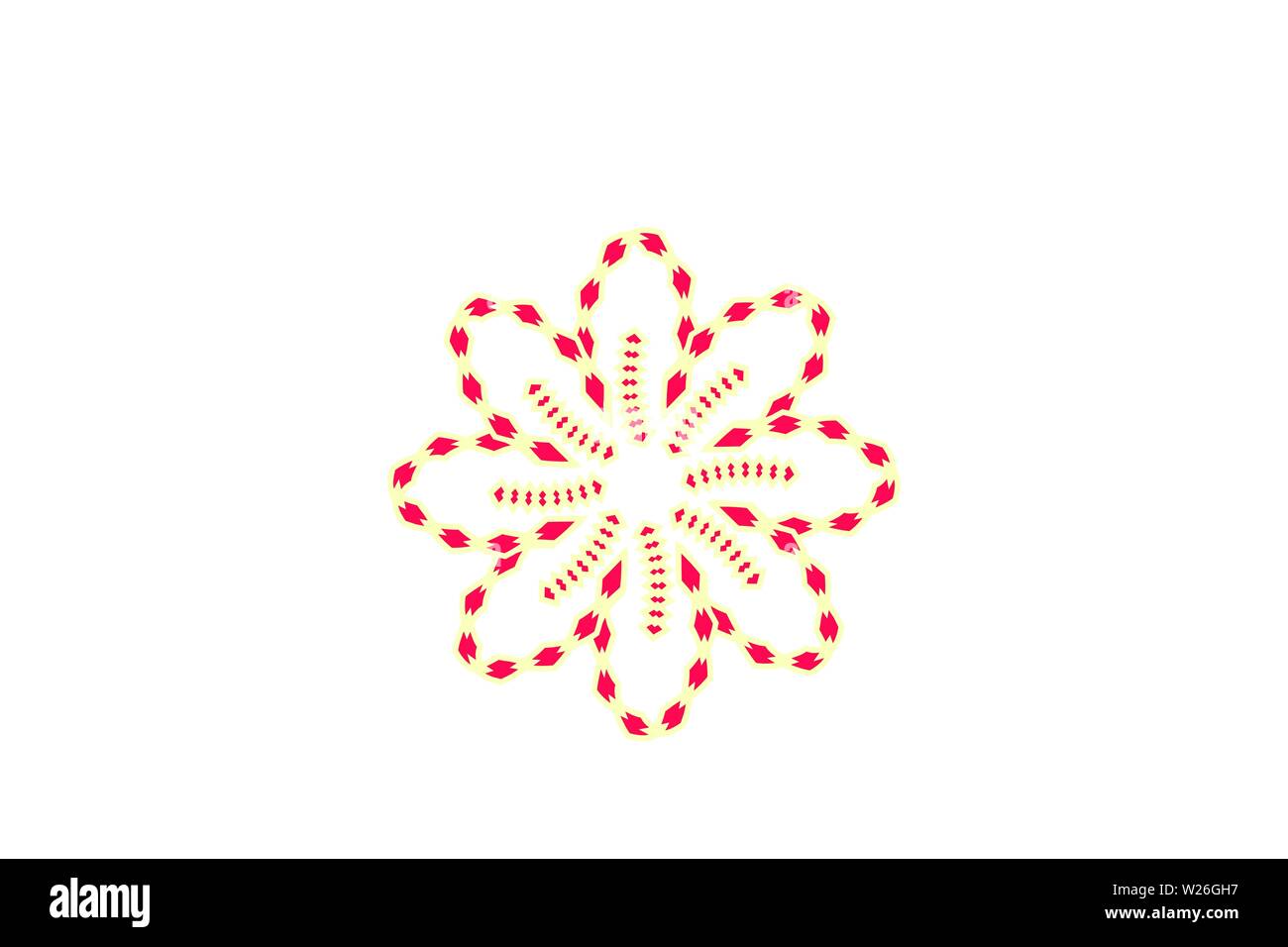 Abstract Mono Line Flower Logo Designs Inspiration Isolated on White ...