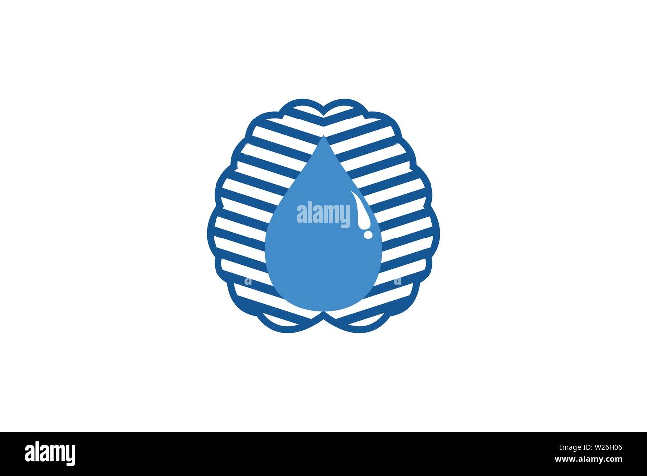 Brain and water drop Logo Designs Inspiration Isolated on White ...