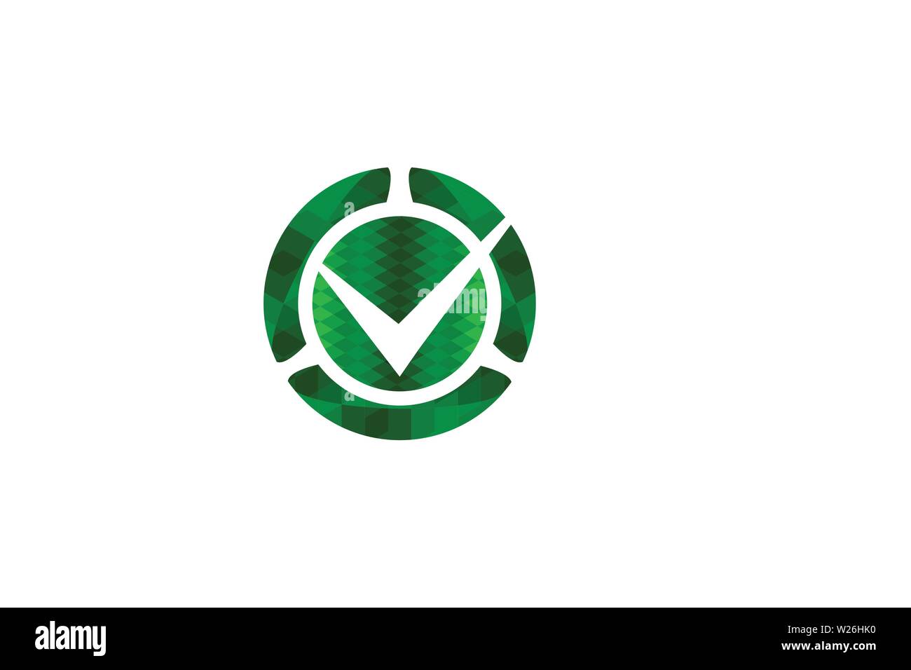 Green Check Mark Logo Designs Inspiration Isolated on White Background ...