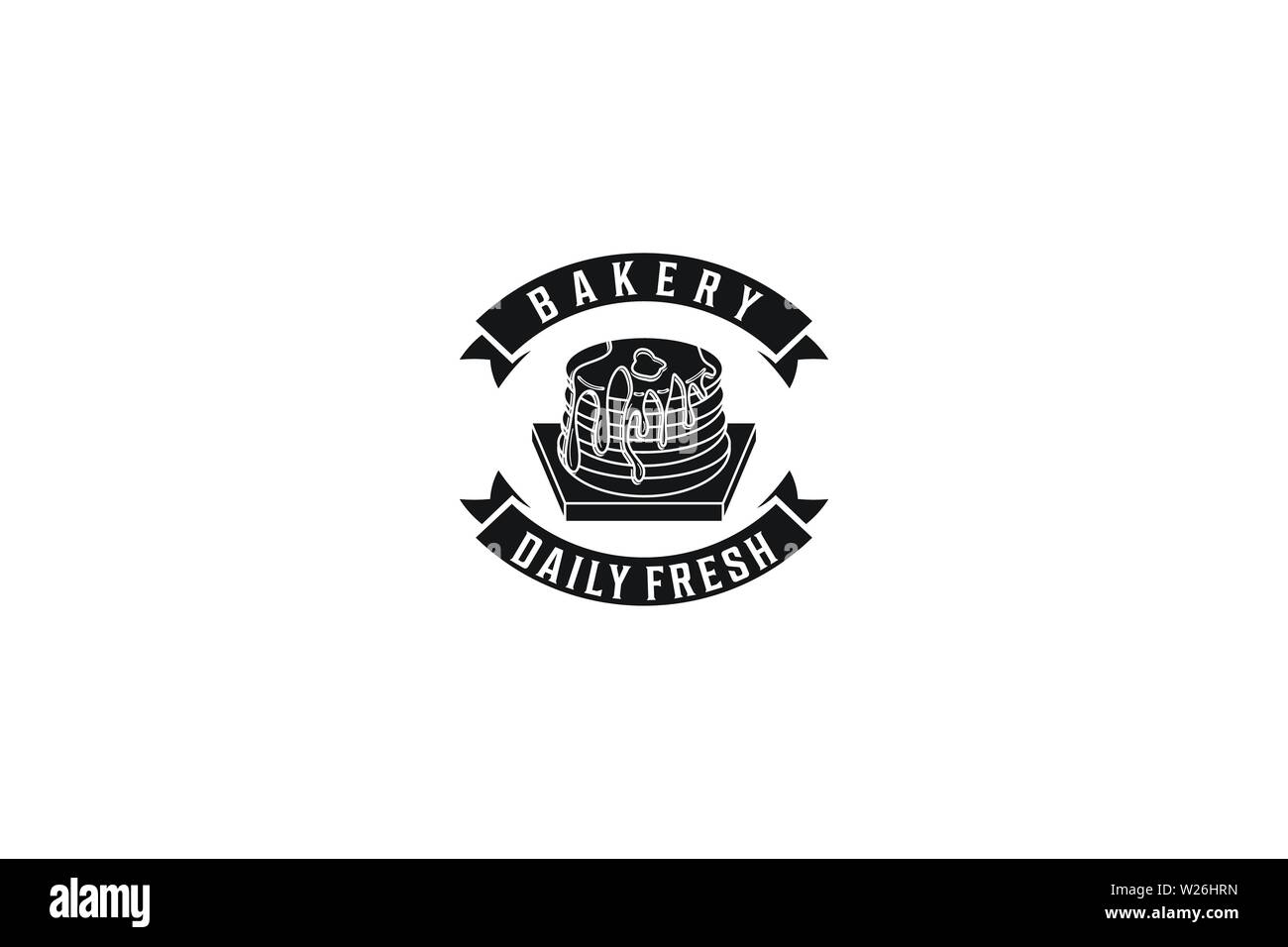 Cupcake, ribbon, Bakery logo Stock Vector Image & Art - Alamy