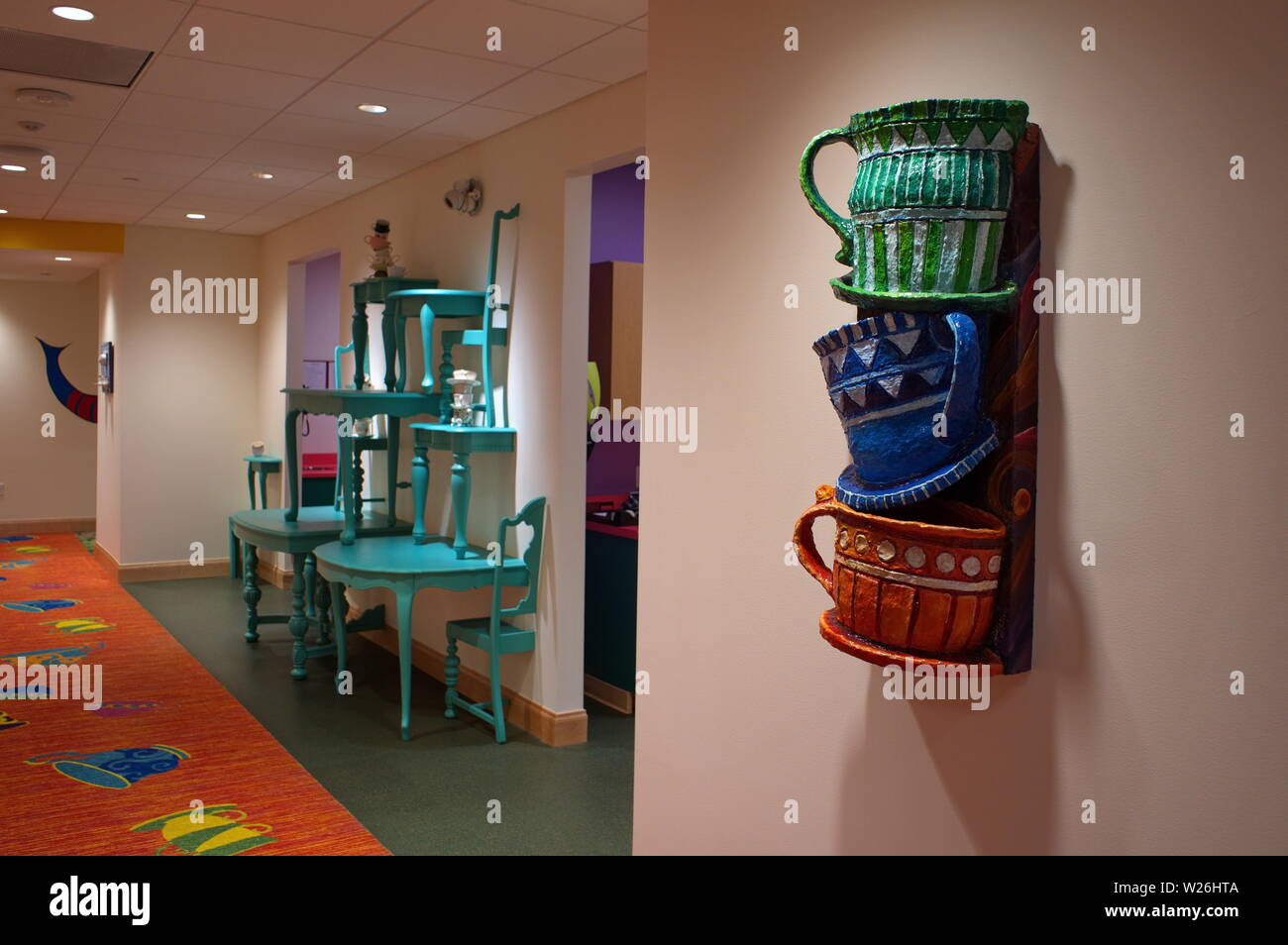 Verona, WI USA. Jul 2018. Some of the unusual themed interiors of Epic ...