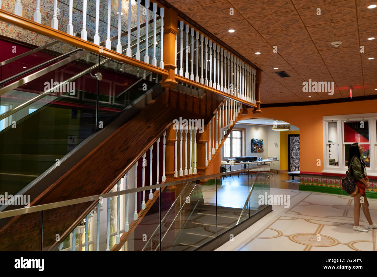 Verona, WI USA. Jul 2018. Some of the unusual themed interiors of Epic ...