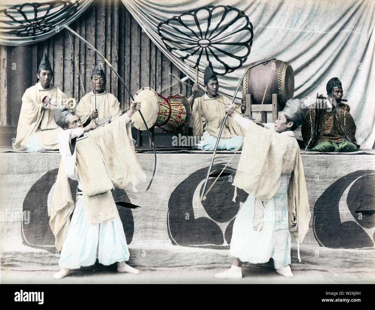 [ 1890s Japan - Japanese Shinto Ceremony ] — Japanese shinto priests ...