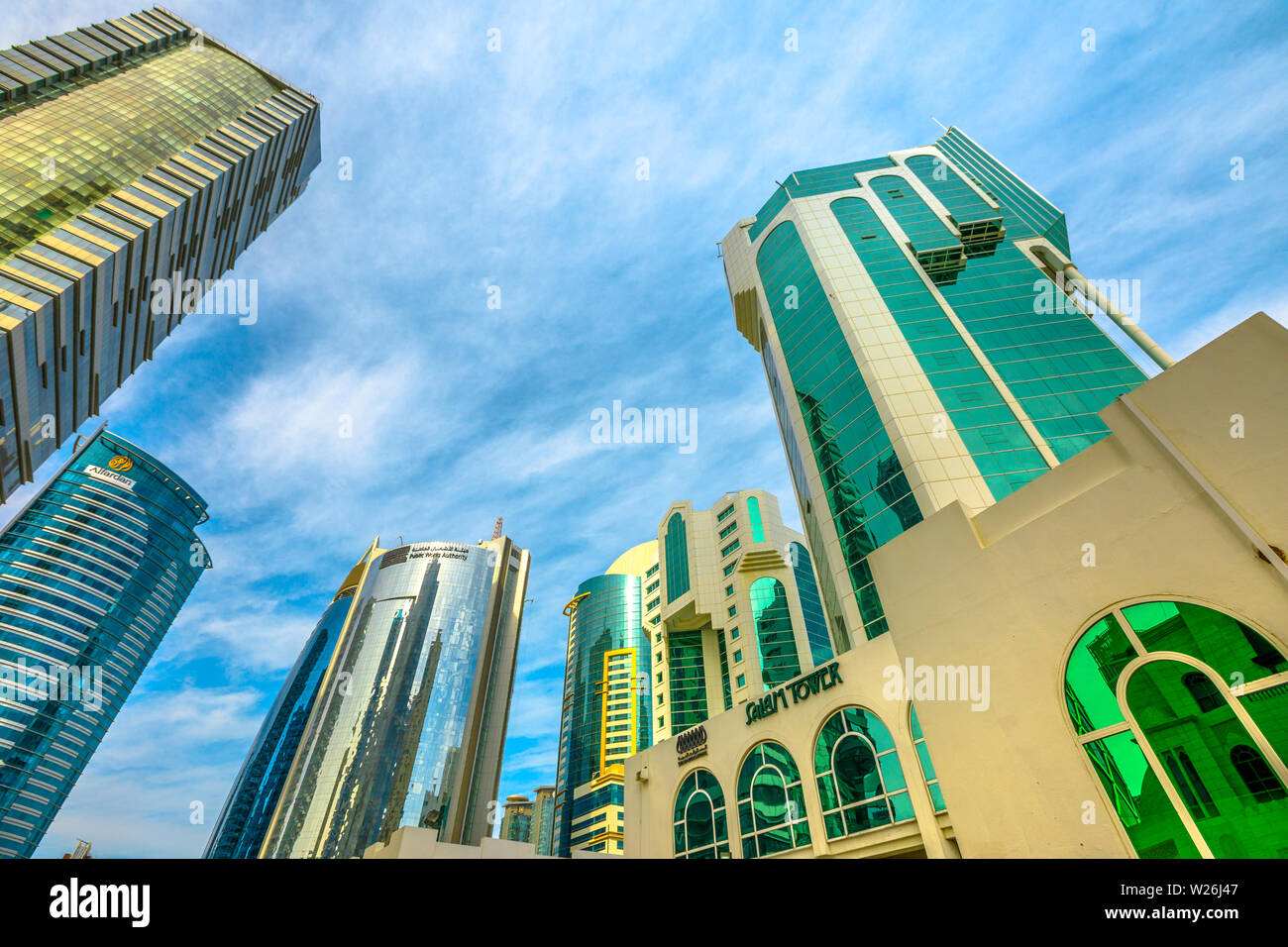 Salam tower west bay doha hi-res stock photography and images - Alamy