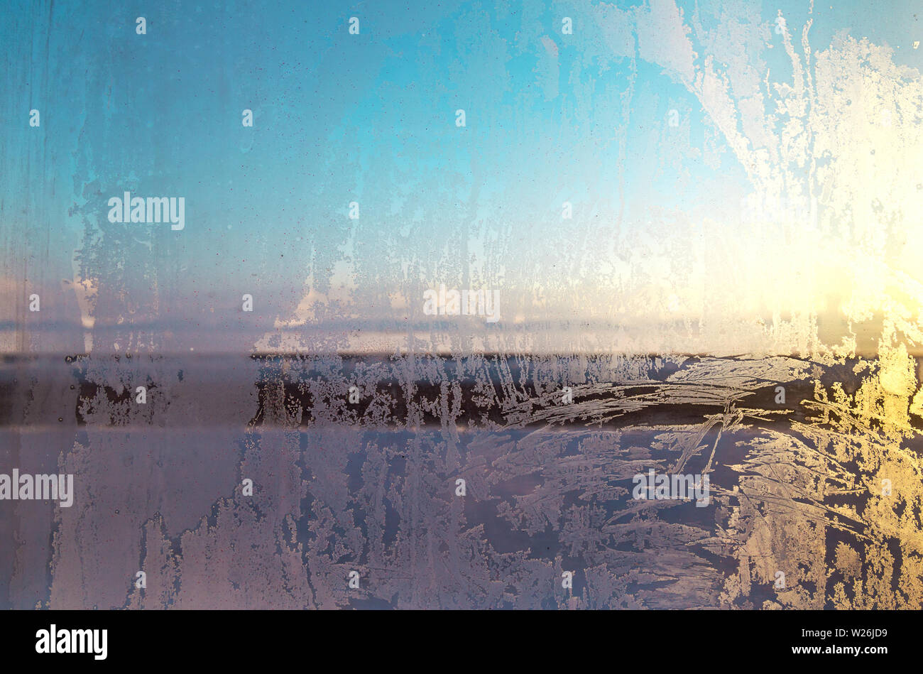 Frozen glass window, background Stock Photo - Alamy