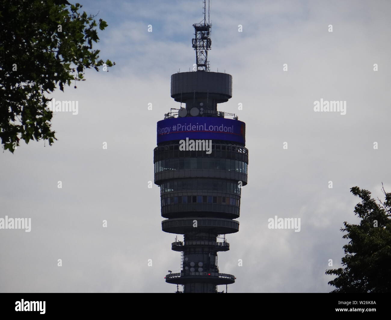 BT Tower celebrates London Pride 2019, London, UK Stock Photo - Alamy