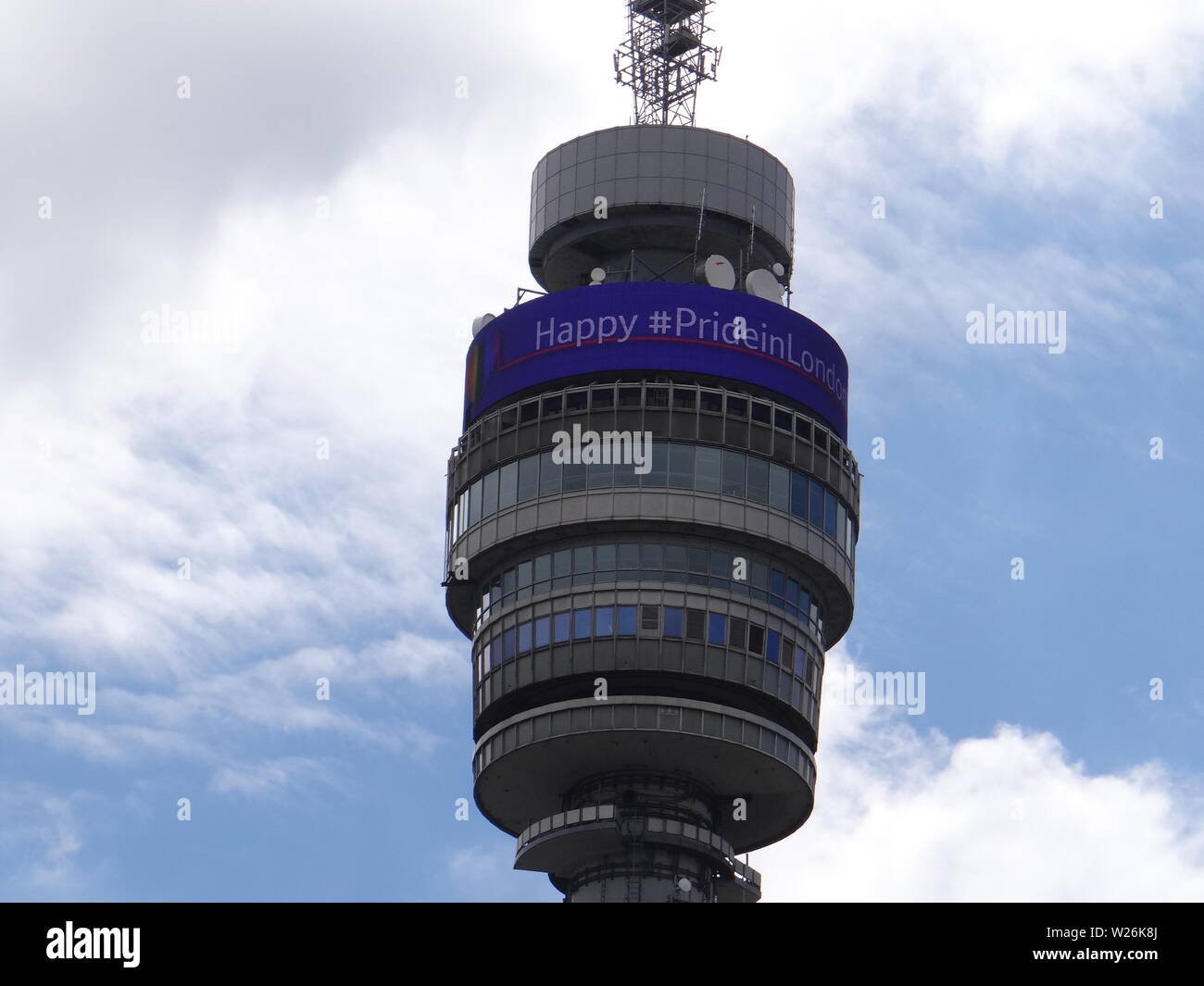 BT Tower celebrates London Pride 2019, London, UK Stock Photo - Alamy
