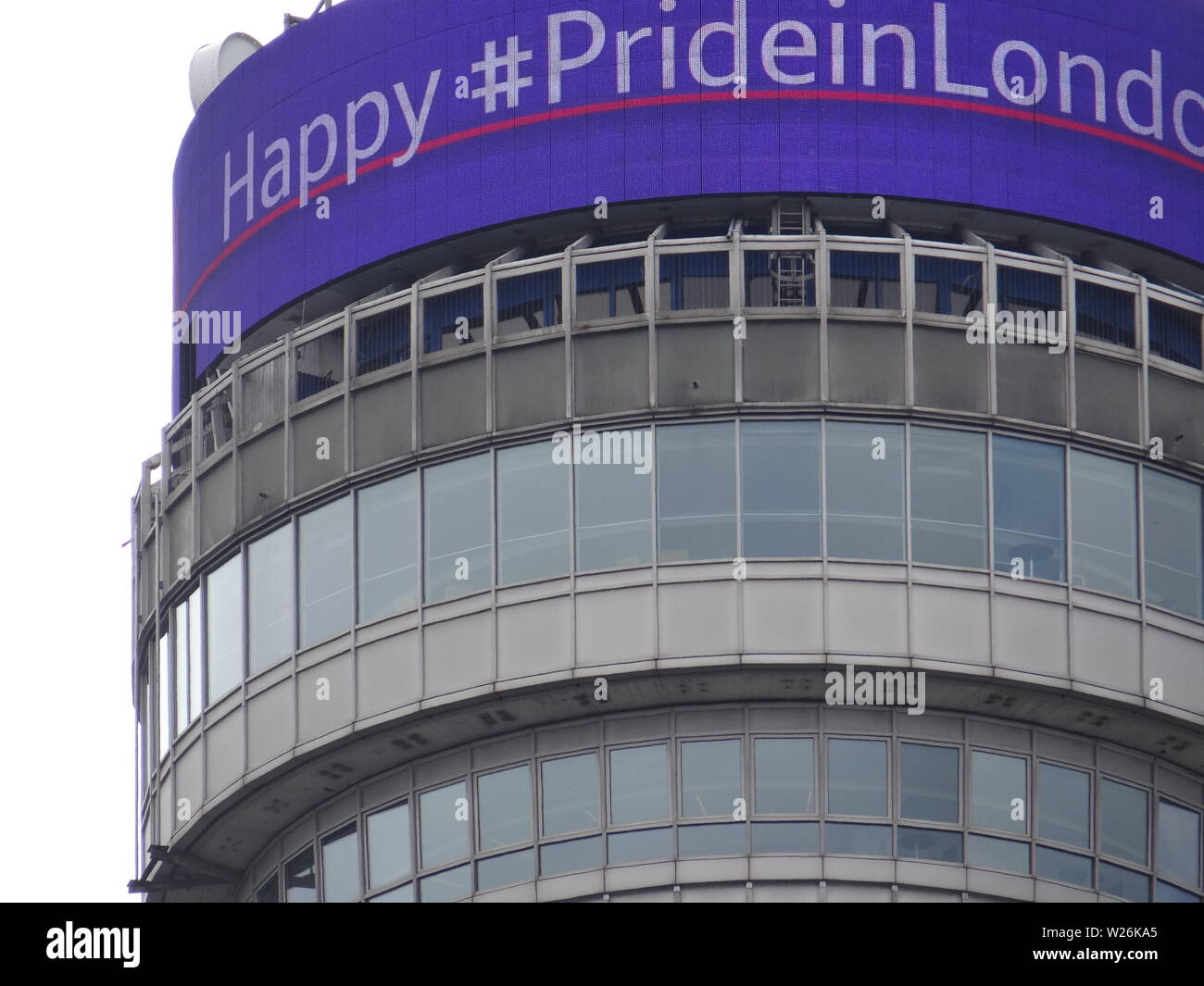 BT Tower celebrates London Pride 2019, London, UK Stock Photo - Alamy