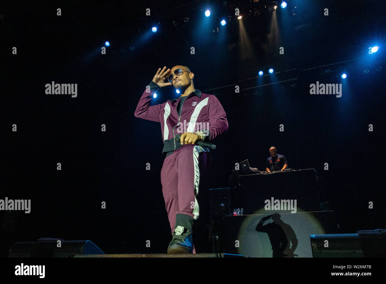 July 5, 2019 - Milwaukee, Wisconsin, U.S - Rapper T.I. (CLIFFORD JOSEPH ...
