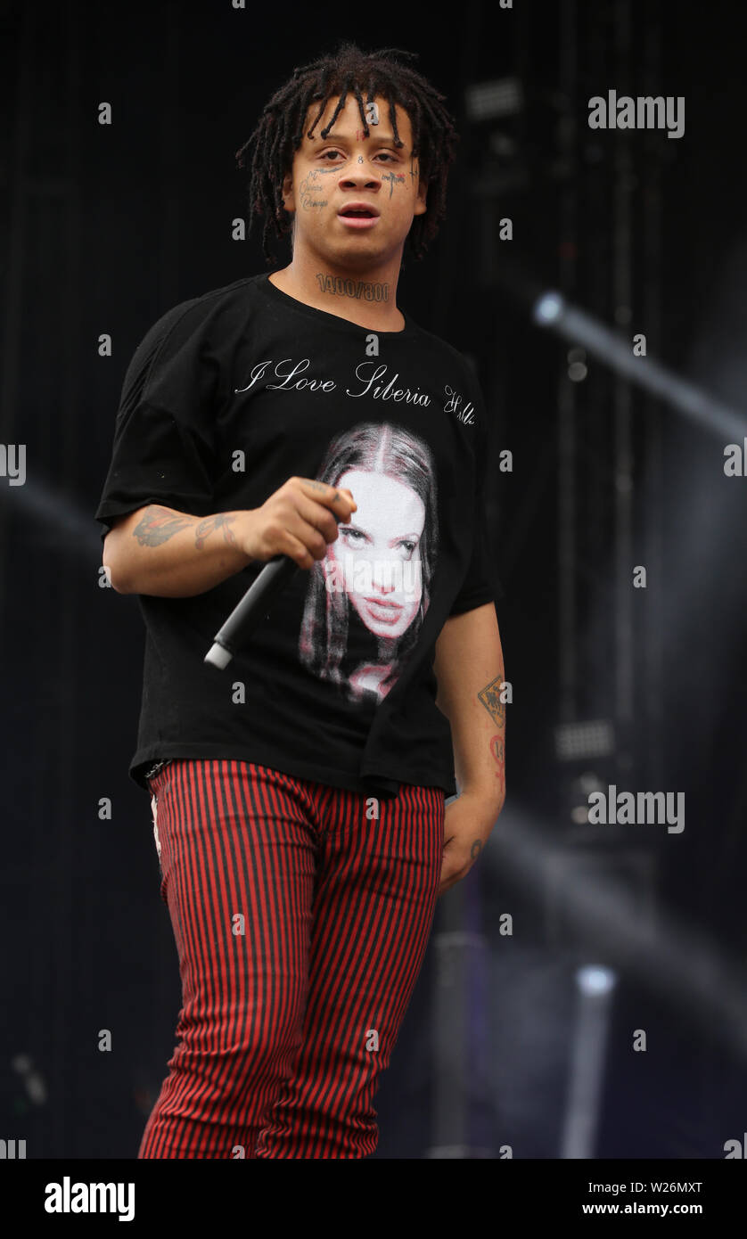 Trippie Redd performing on Day 2 of Wireless Festival held at Finsbury ...