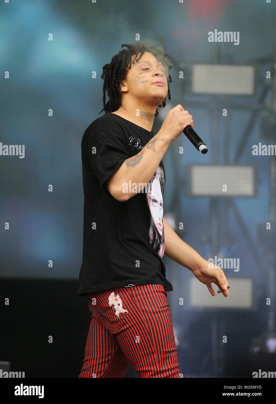 Trippie Redd performing on Day 2 of Wireless Festival held at Finsbury ...