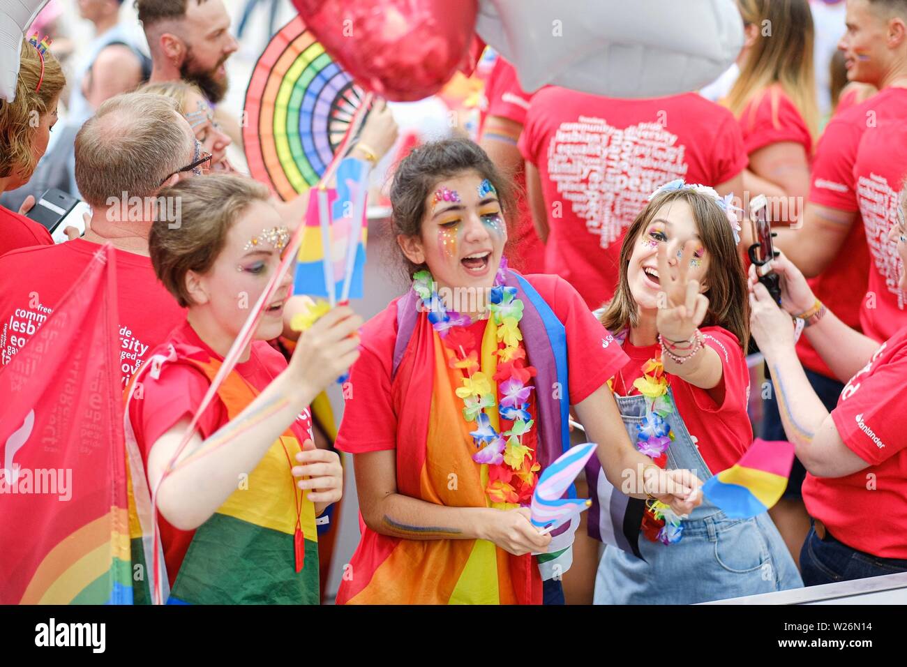 Gay pride float london uk hi-res stock photography and images - Alamy