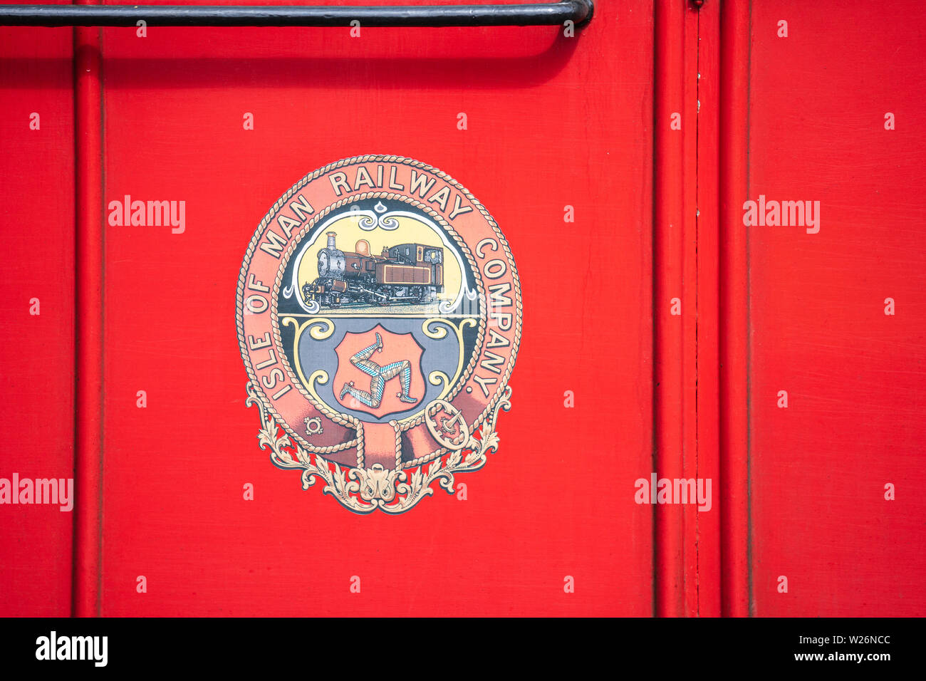 Castletown,Isle of Man, June 16, 2019. The Isle of Man Railway is a ...