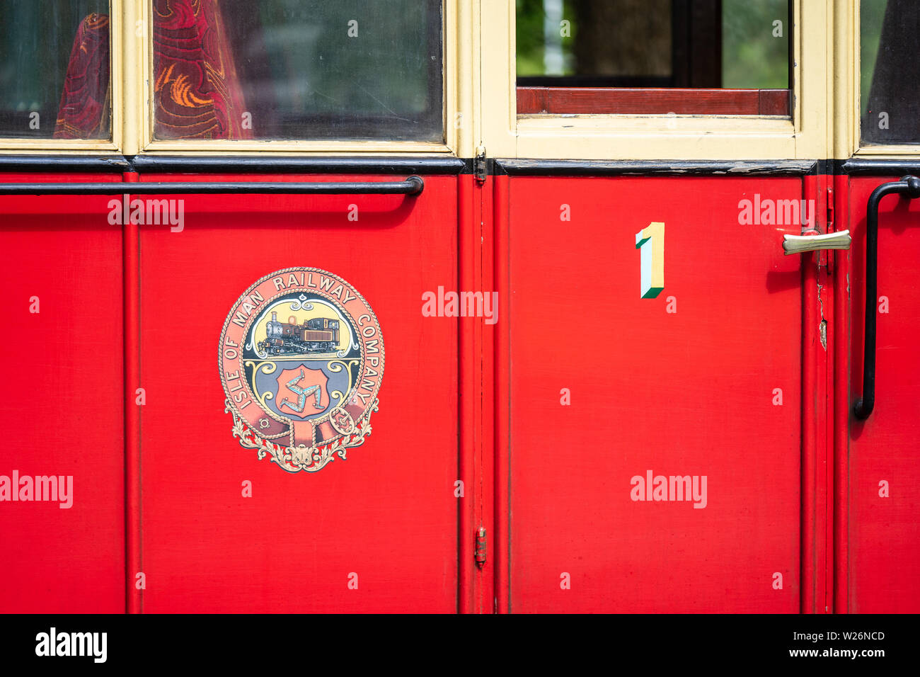 Castletown,Isle of Man, June 16, 2019. The Isle of Man Railway is a ...