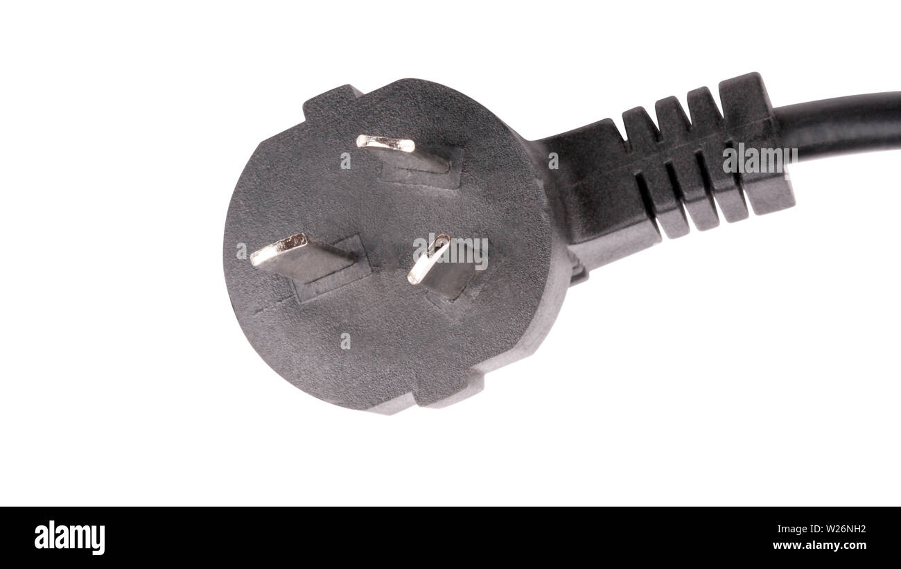 UK Outlet Plug with Cord Isolated Stock Photo - Alamy