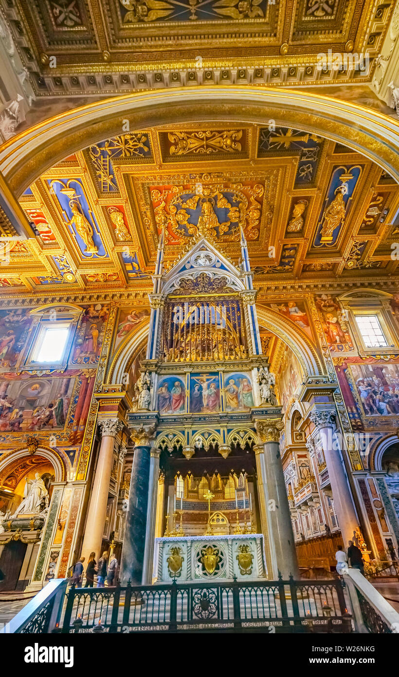 High Altar Ciborium Basilica Saint John Lateran Papal Cathedral Church ...