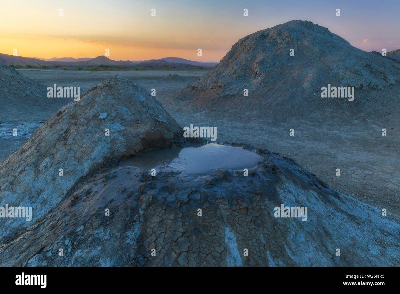 Wallpaper mud volcano hi-res stock photography and images - Alamy