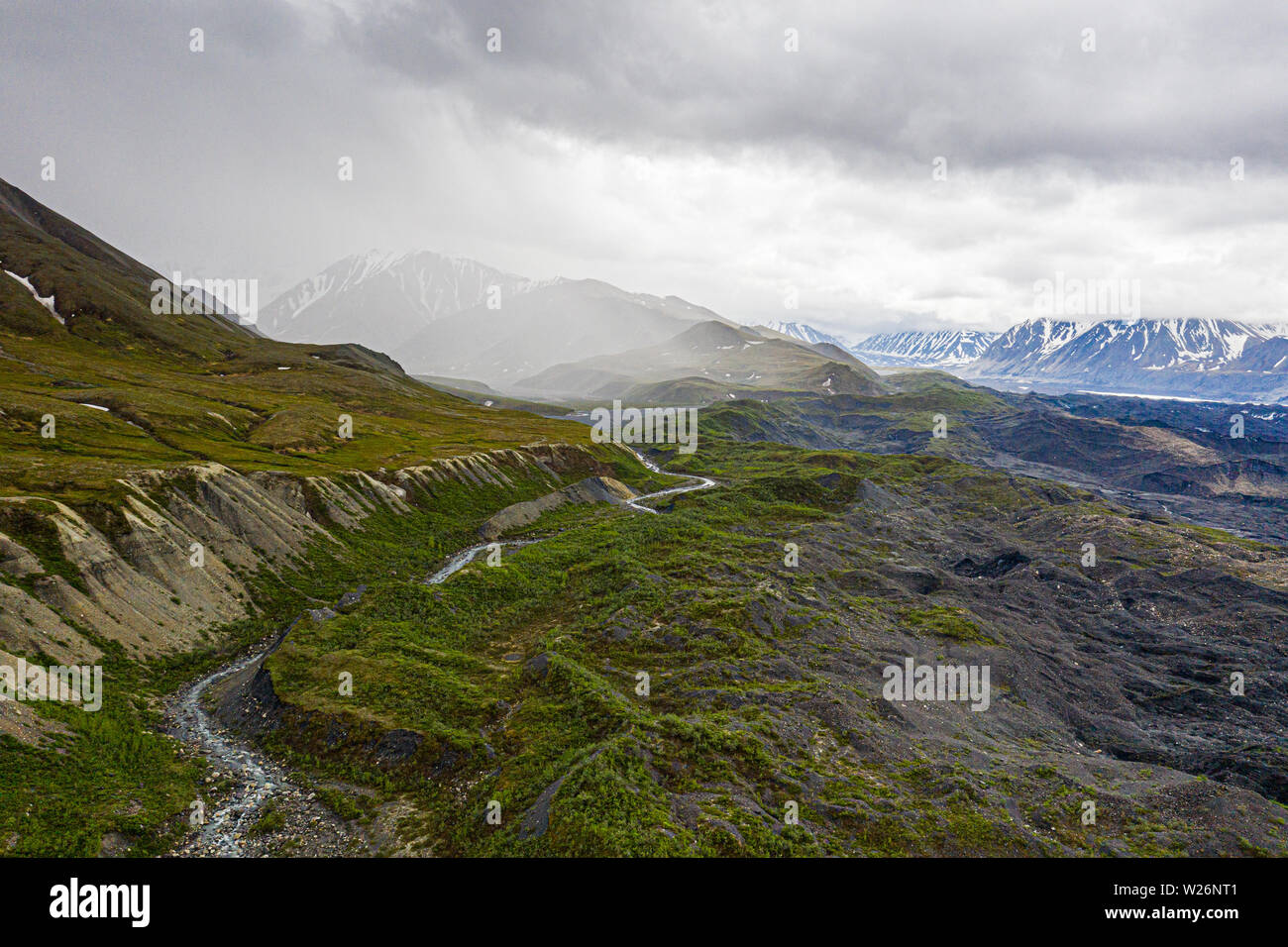 Aerial mountain denali hi-res stock photography and images - Alamy
