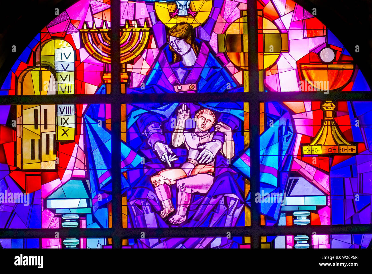 Mary Stained Glass Rose Windown Basilica Santa Maria Maggiore Rome ...